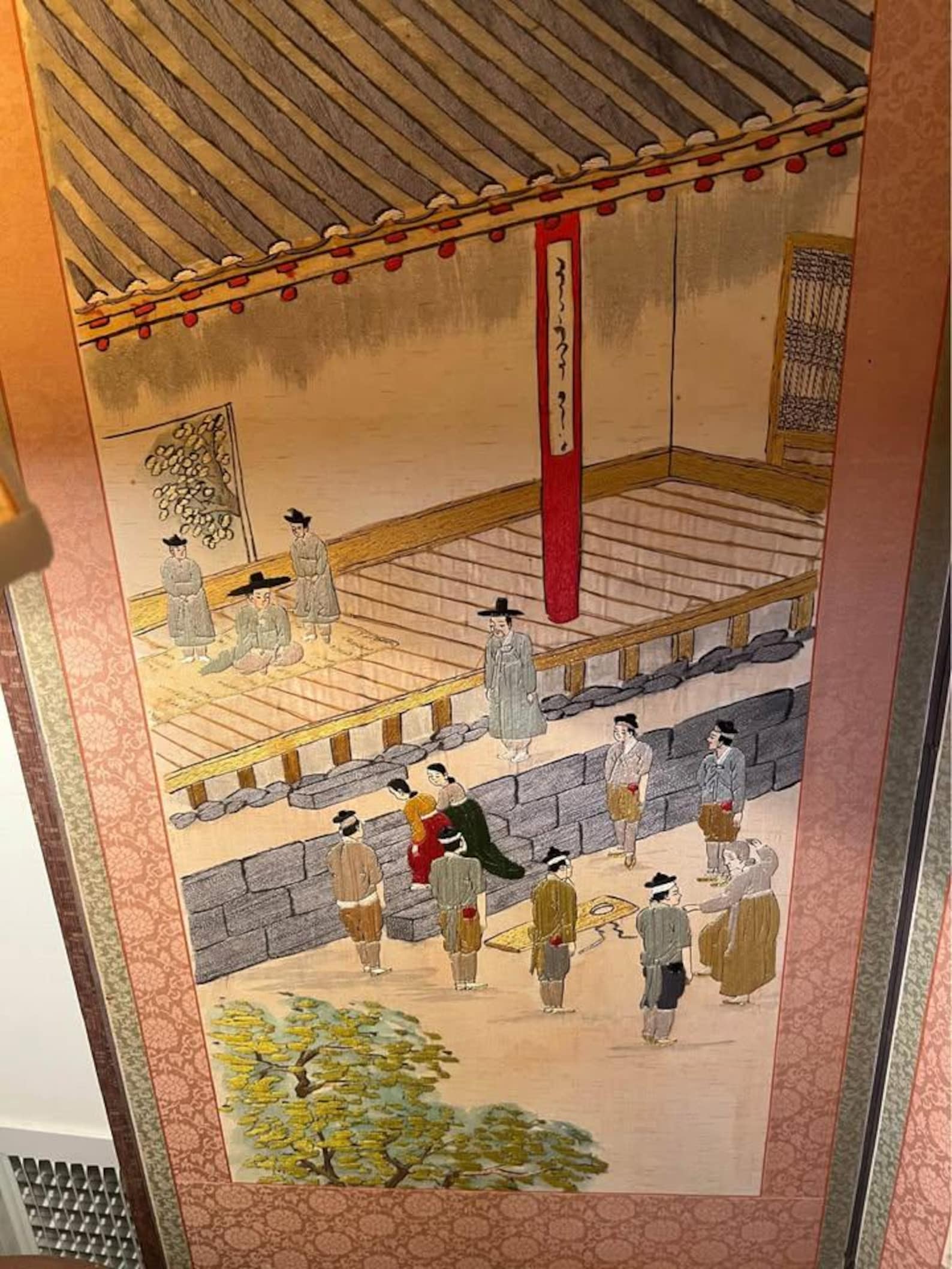 Antique Korean Hand Embroidered Silk 8 Panel Room Divider - Etsy