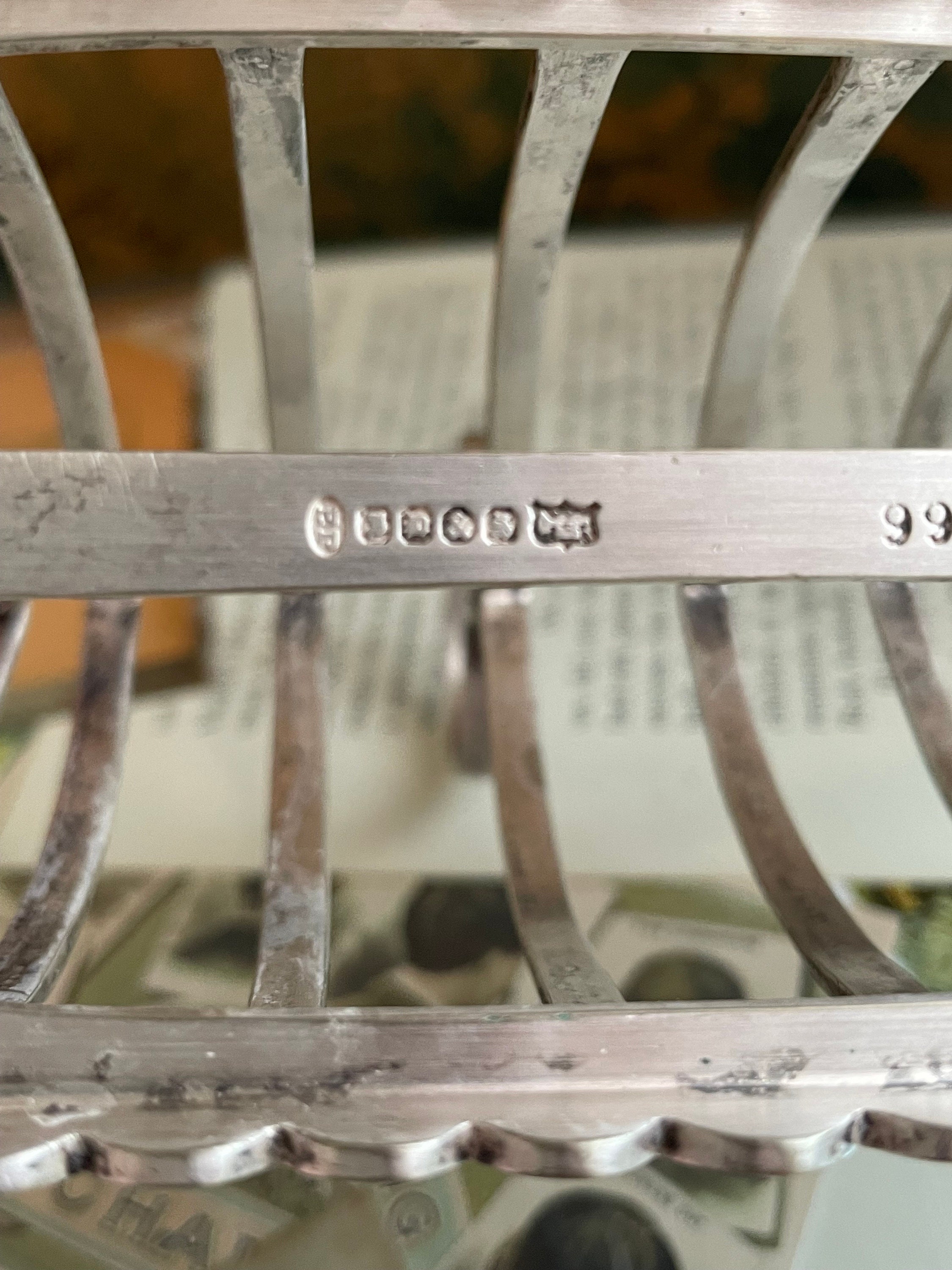 Antique 1920's James Dixon & Sons Silver Plated Toast Rack 6 Slot ...