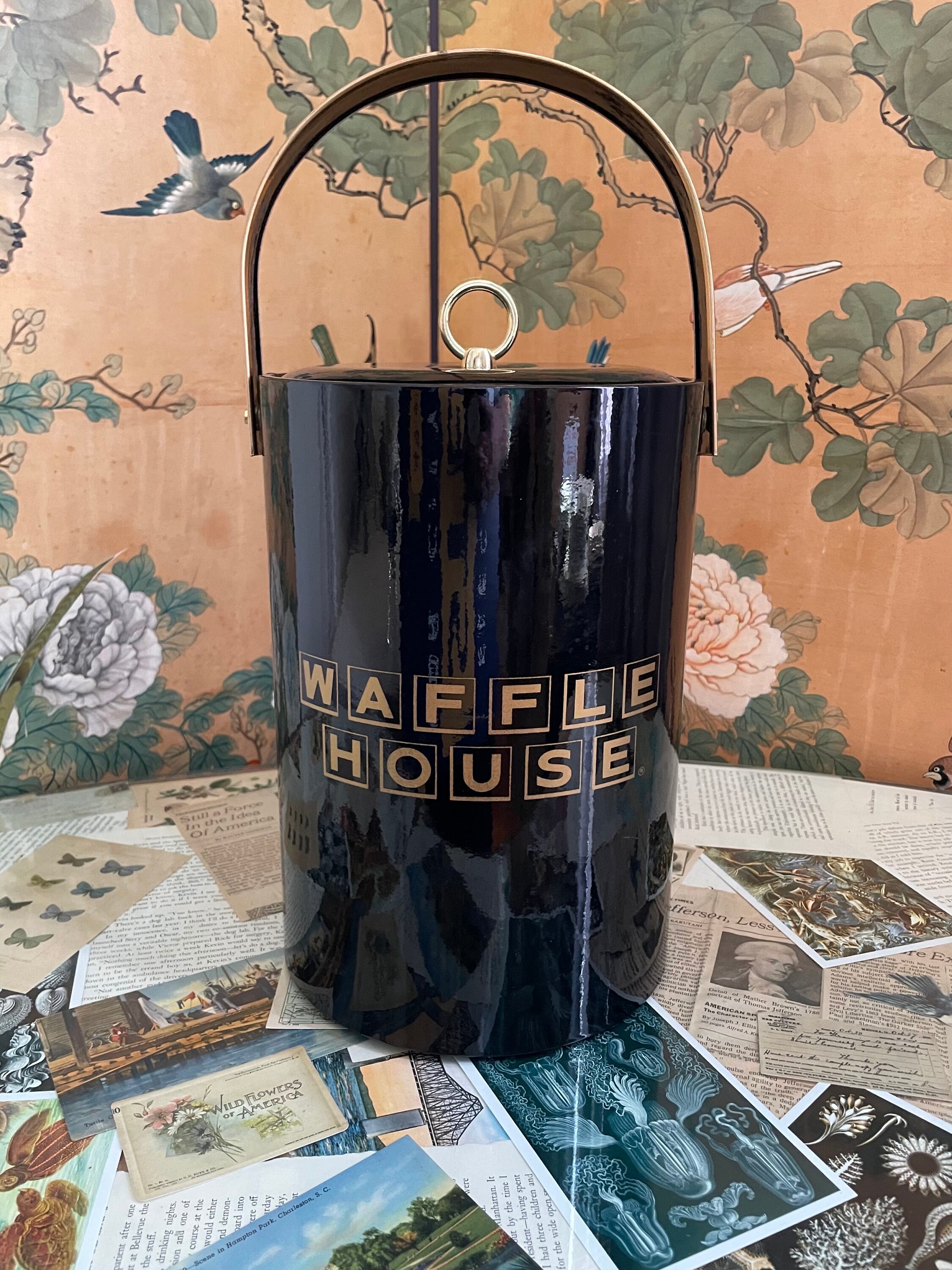 RARE Vintage Waffle House Large Ice Bucket With Handle - Etsy