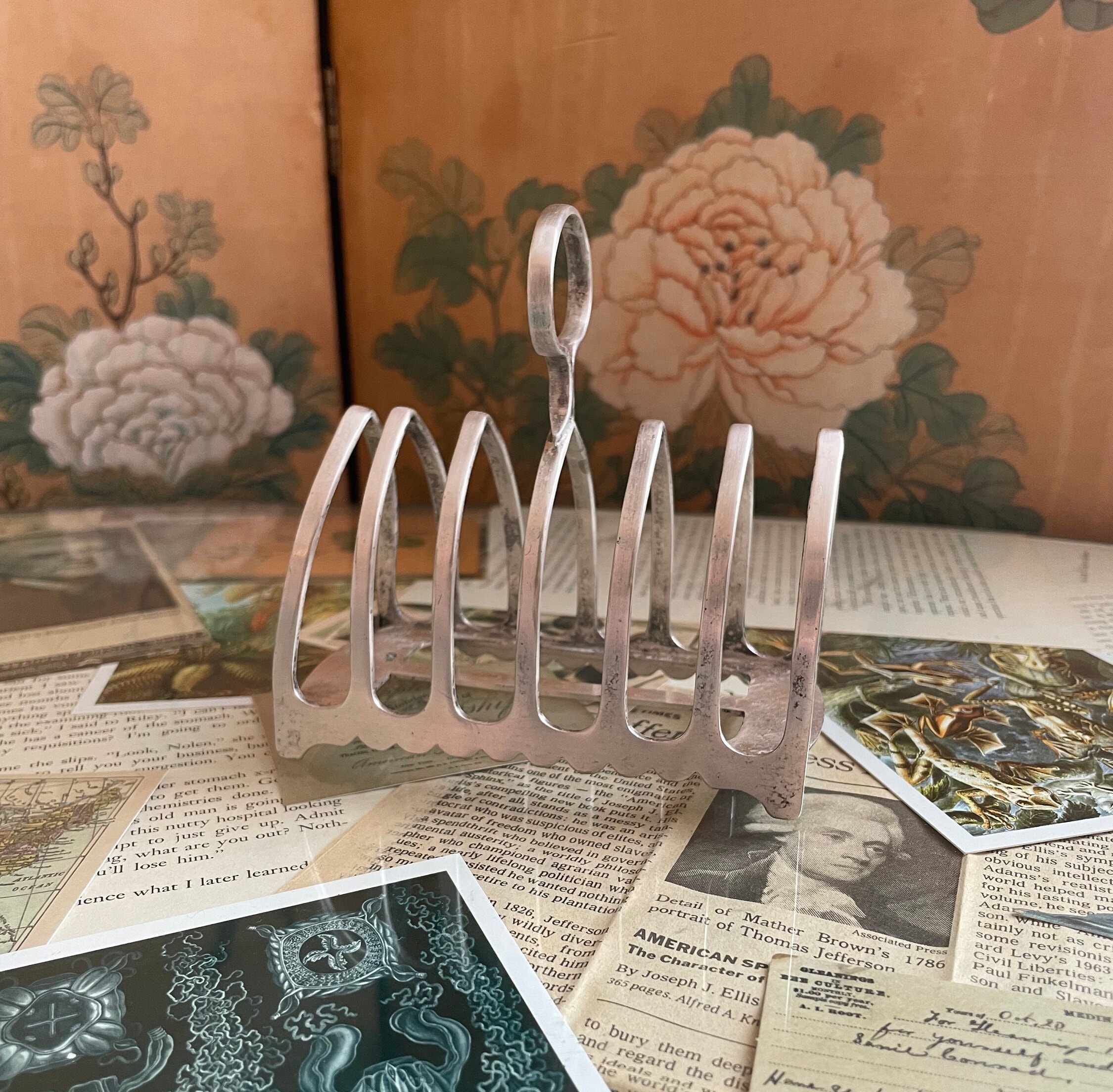 Antique 1920's James Dixon & Sons Silver Plated Toast Rack 6 Slot ...