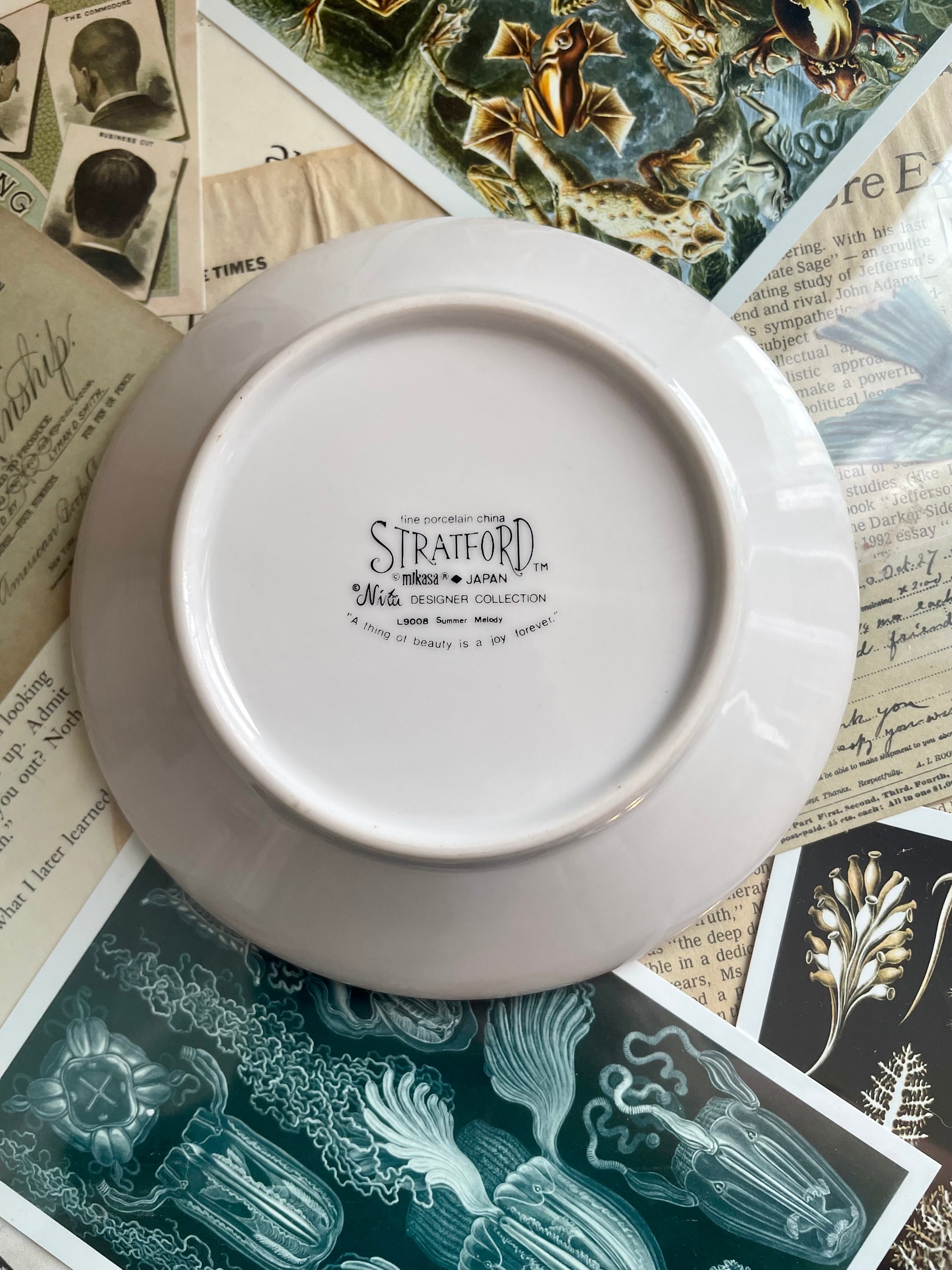 Vintage Altered Art, Upcycled Fine China, Alice in Wonderland Hanging ...
