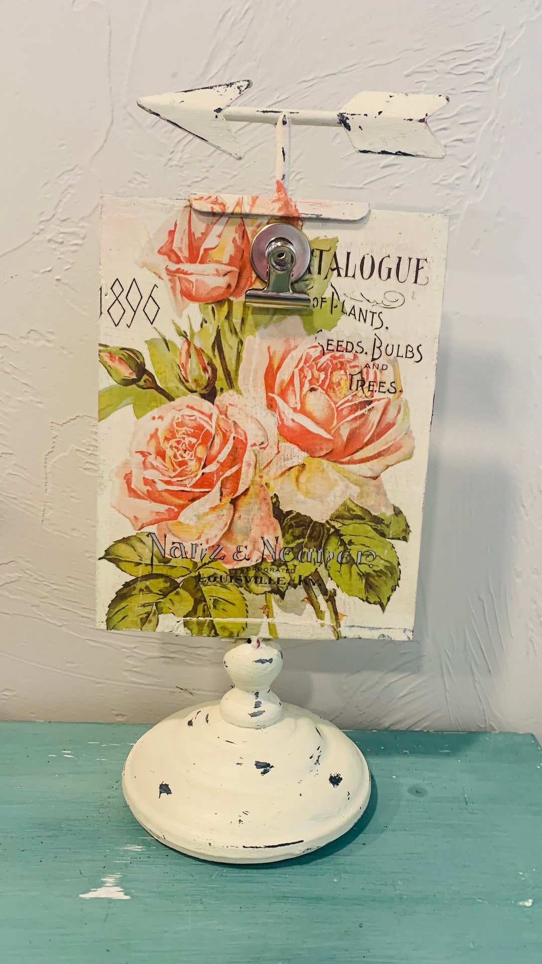 Rose Recpie Sign or Recpie Holder - Etsy