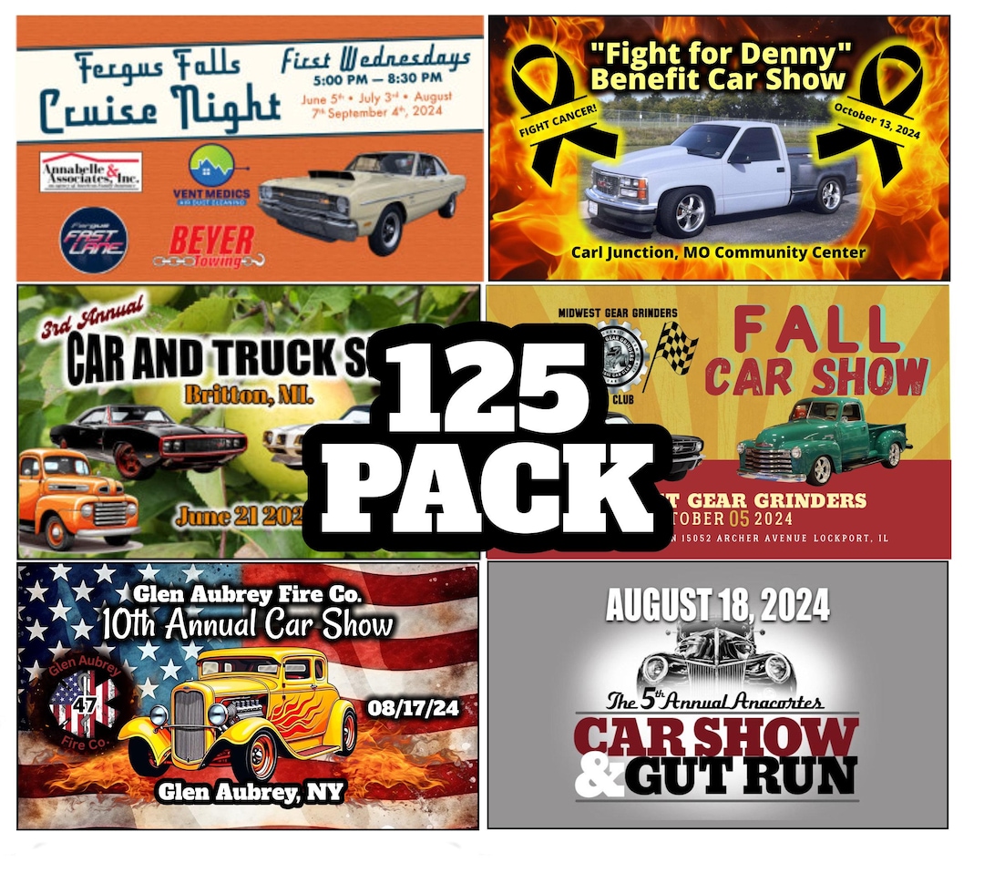 Car Show Dash Plaque 2"x3.5" 125 PACK - Etsy