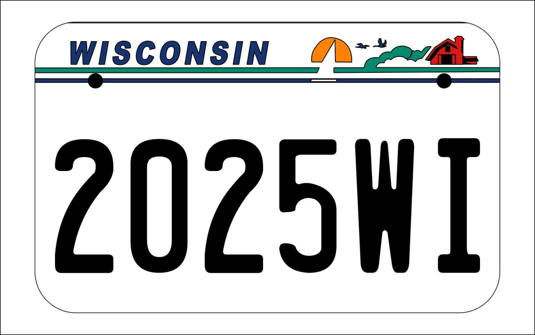 Wisconsin ATV/UTV License Plate - Etsy