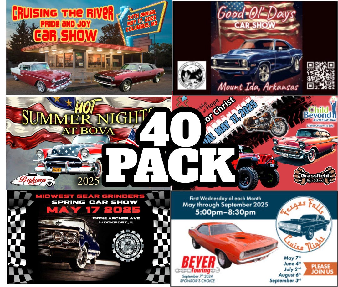 Car Show Dash Plaque 2"x3.5" 40 PACK - Etsy