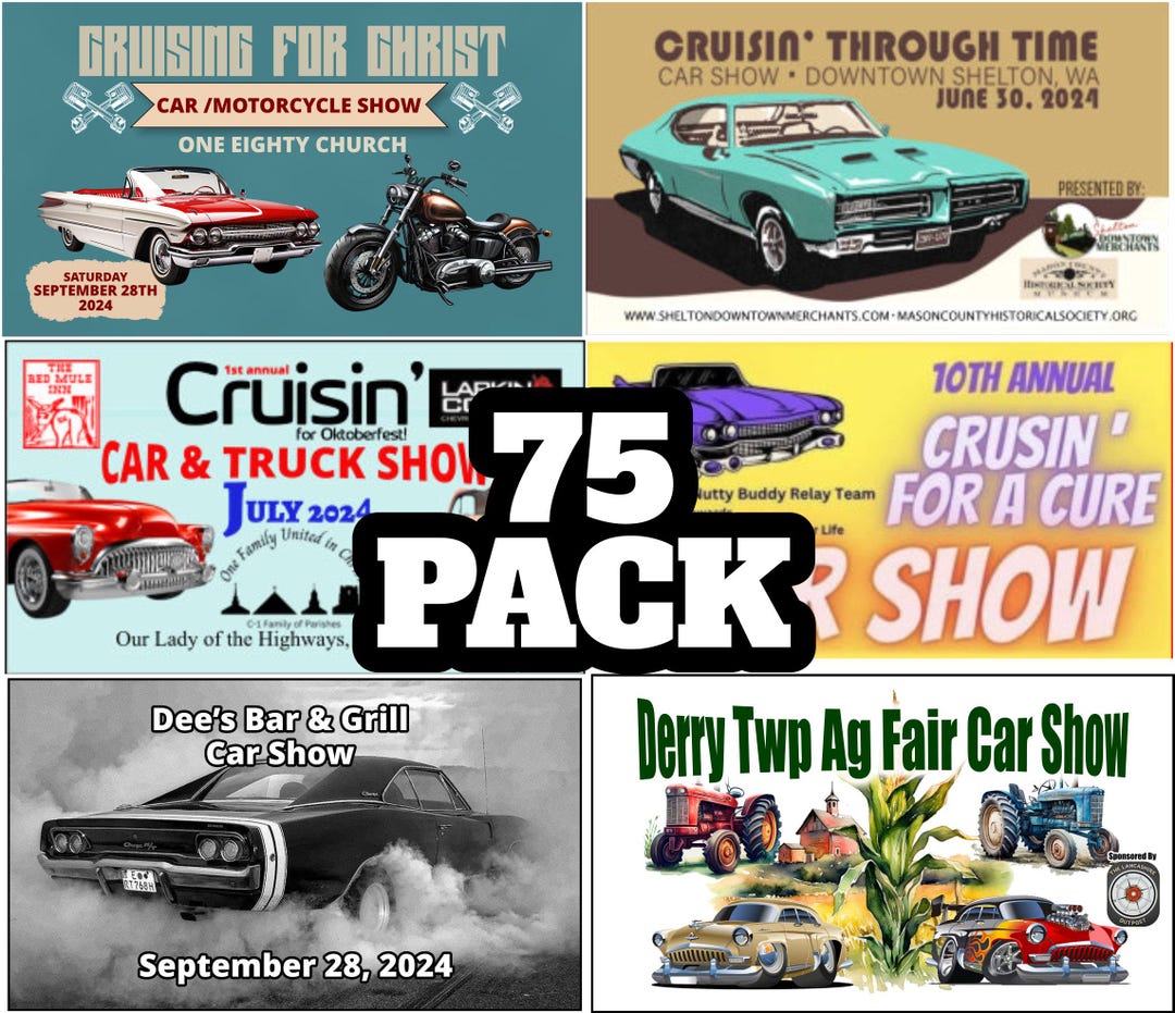 Car Show Dash Plaque 2"x3.5" 75 PACK - Etsy