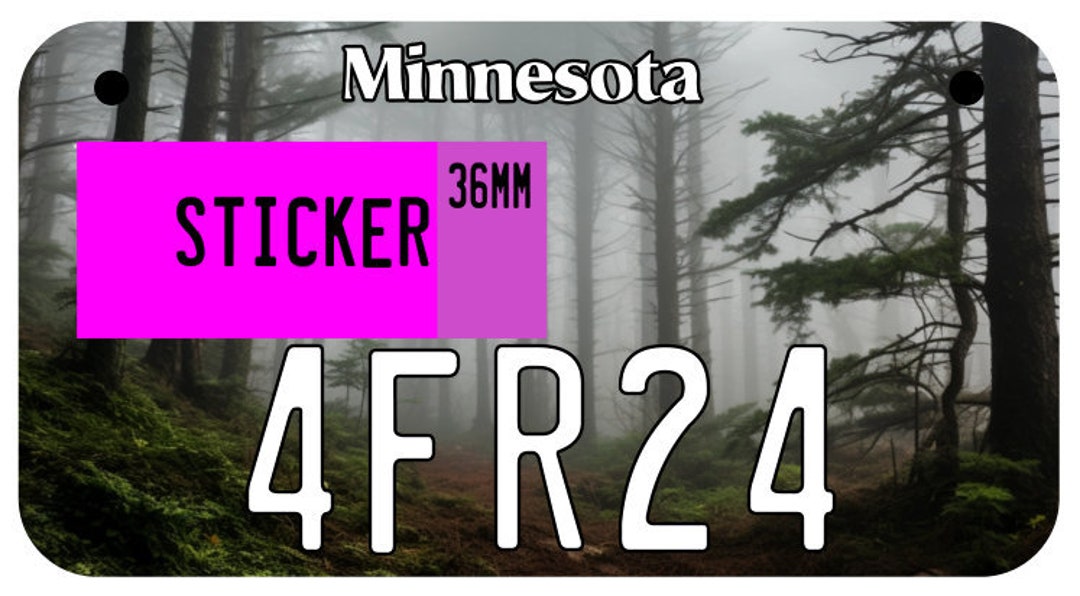 Minnesota FOREST ATV/UTV 4X7.50 License Plate - Etsy