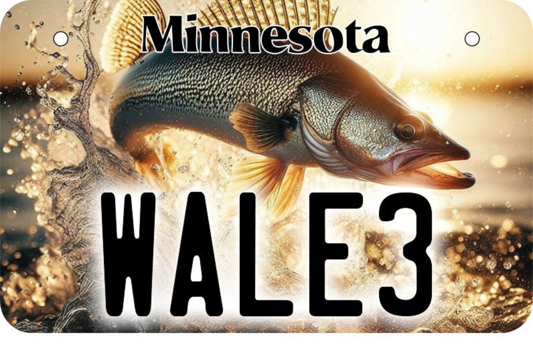 Minnesota ATV Plate, 5X8 WALLEYE WALE3 - Etsy