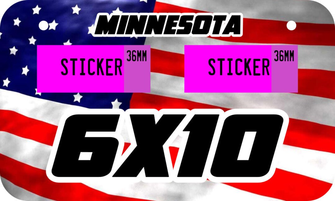 Minnesota ATV Plate, 6X10 FLAG - Etsy