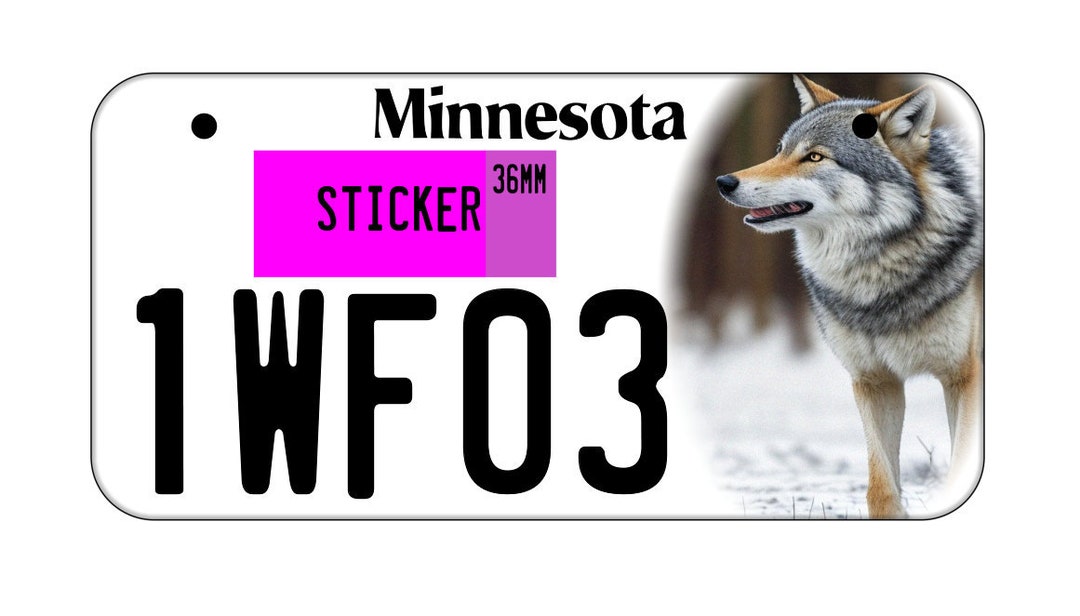 Minnesota Wolf 1WF03 ATV/UTV 5X10 License Plate - Etsy