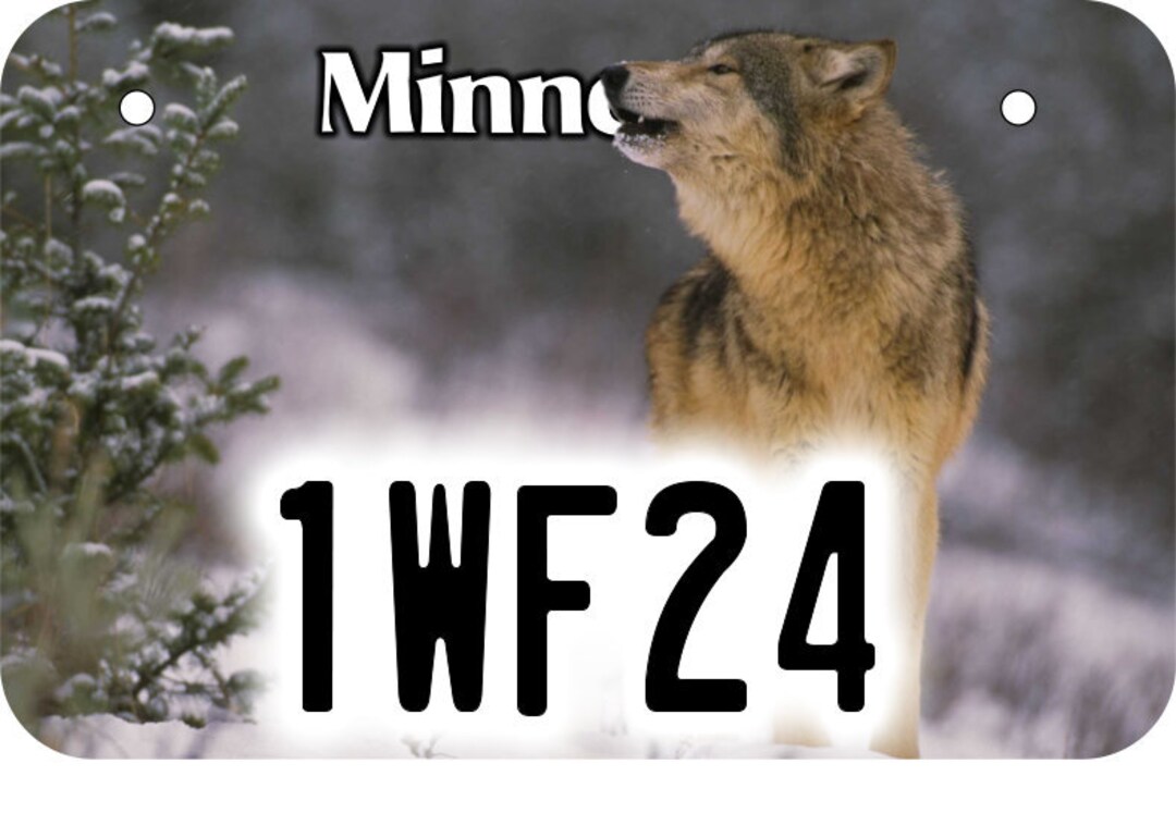 Minnesota Wolf 1wf24 ATV/UTV License Plate - Etsy