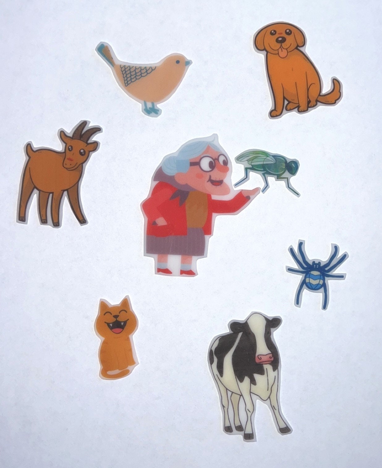 There Was an Old Lady Who Swallowed a Fly - Book Companion Minis - Etsy