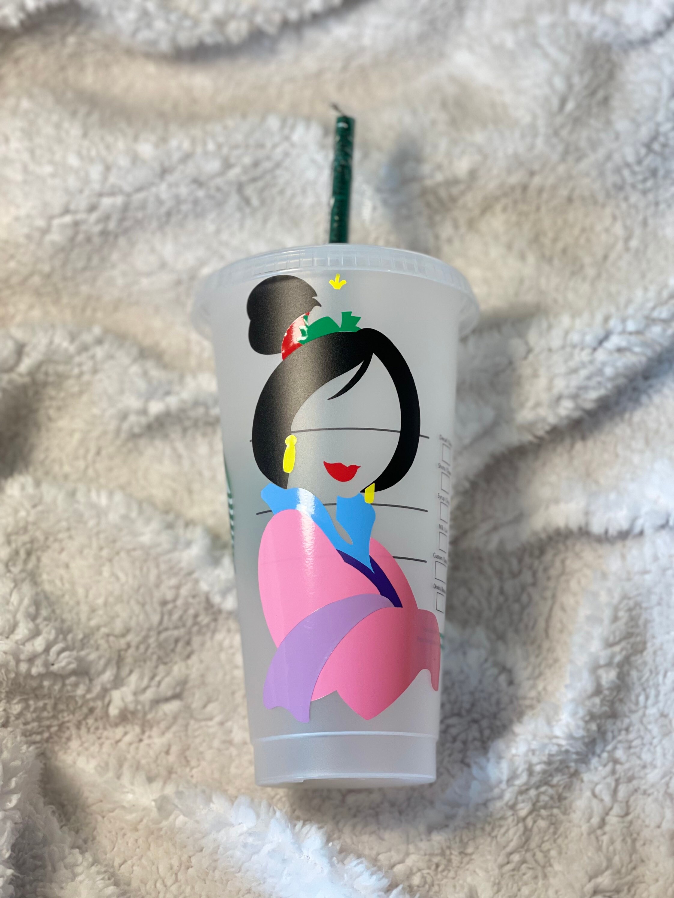 Mulan Inspired Starbucks Cup Personalized Starbucks Cup - Etsy