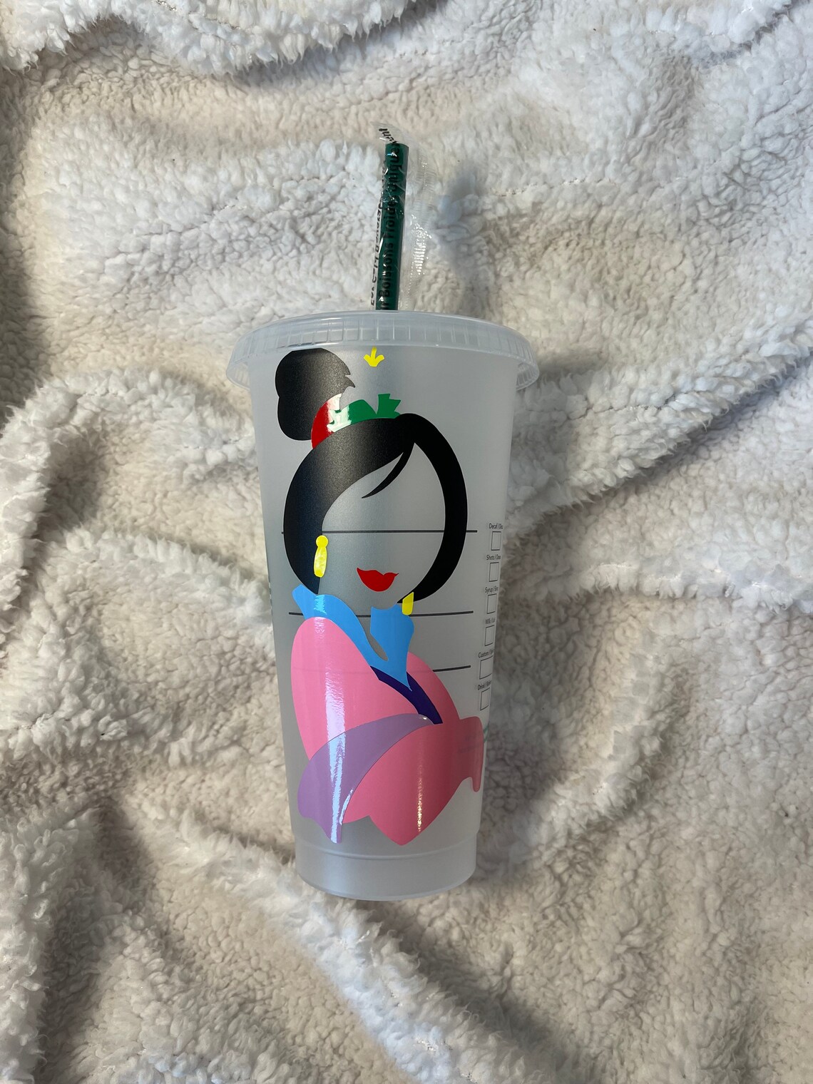 Mulan Inspired Starbucks Cup Personalized Starbucks Cup - Etsy