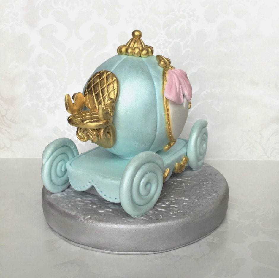 Cinderella Carriage Cake Topper. Fondant Carriage Cake Topper ...