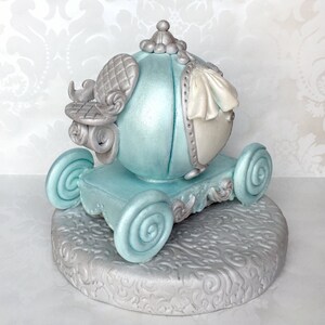 Princess Cake Topper. Cinderella Carriage Cake Topper. Fondant Princess ...