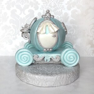 Princess Cake Topper. Cinderella Carriage Cake Topper. Fondant Princess ...