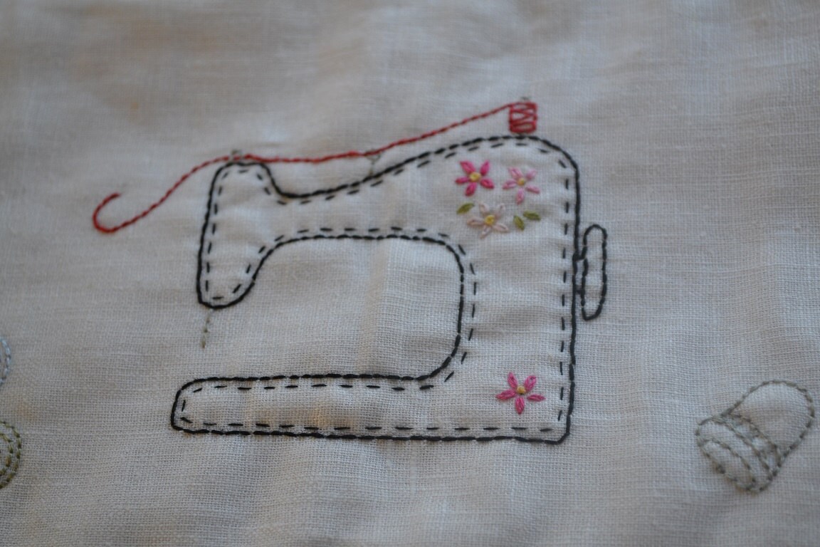 Embroidered Sewing Machine Cover Pattern - Etsy