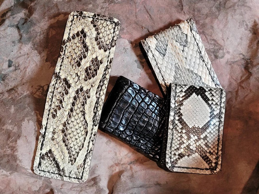 Exotic Leather Magnetic Money Clip -- Front Pocket Minimalist ...