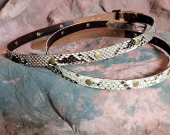 Snakeskin Cowboy - Etsy