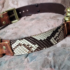 Snakeskin Hatband Cowboy Wasteland Cosplay Python Leather Hat Band ...