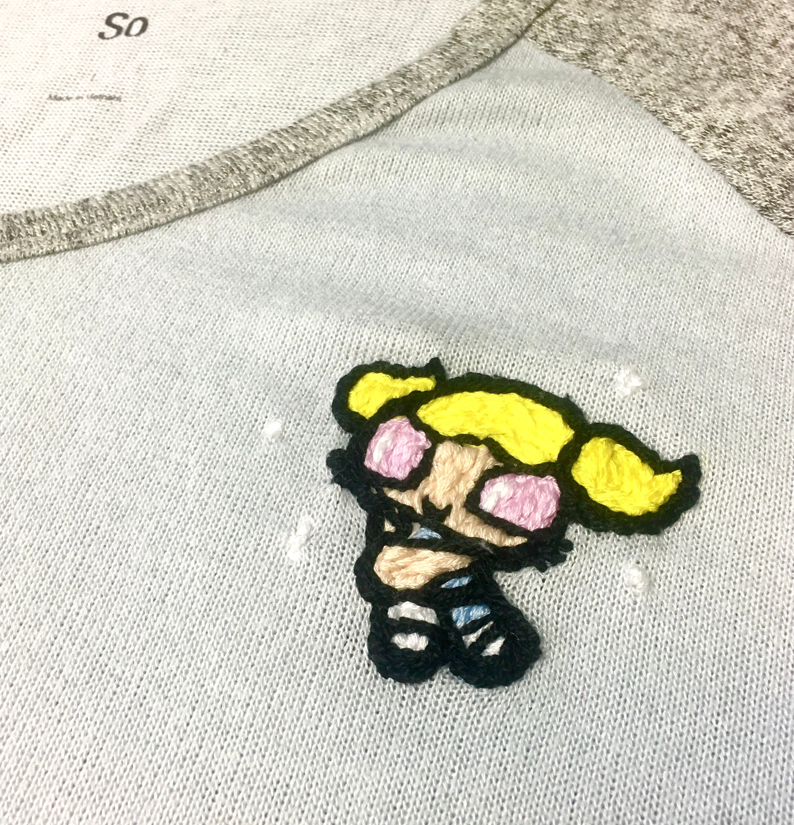 Bubbles Embroidered T-shirt - Etsy