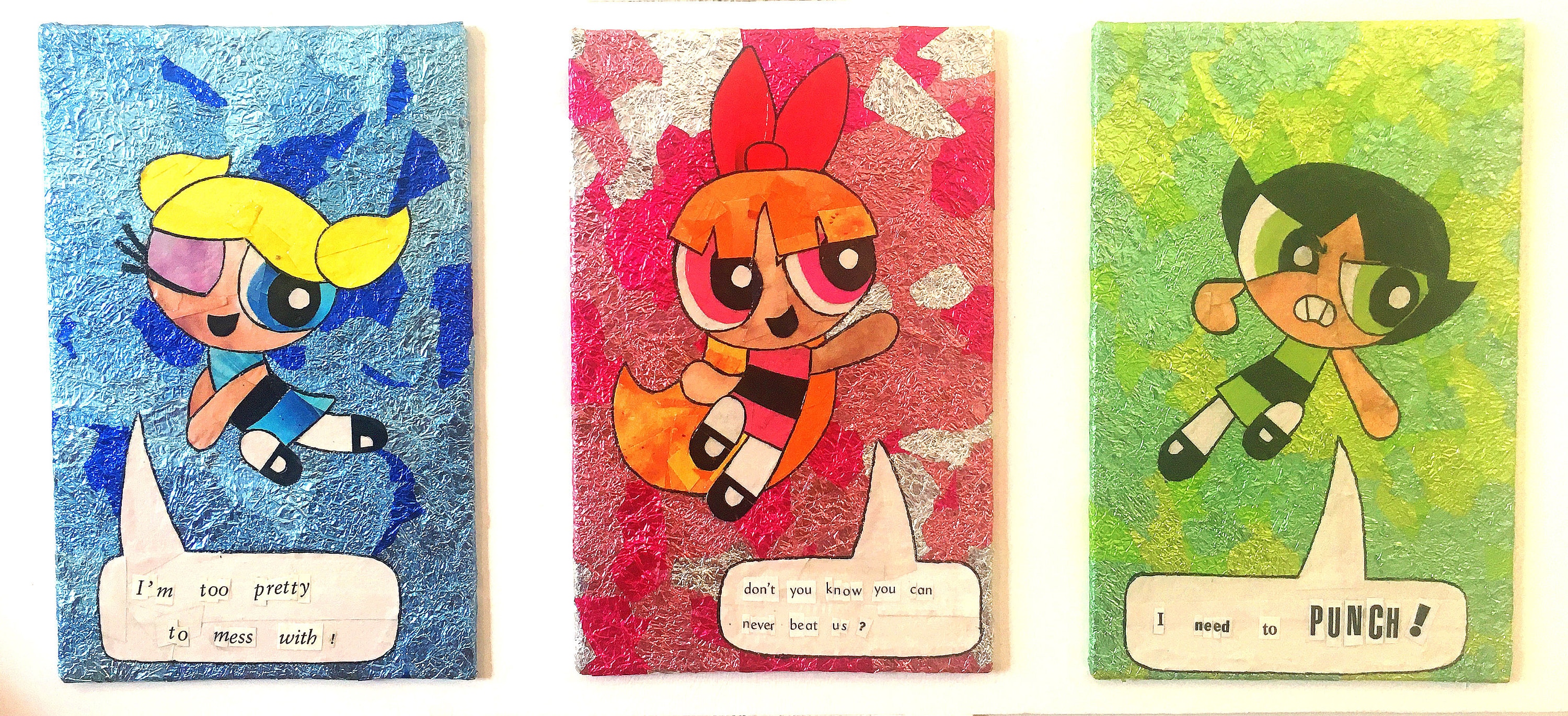 Powerpuff Girls Quotes Three-piece Collage - Etsy Singapore