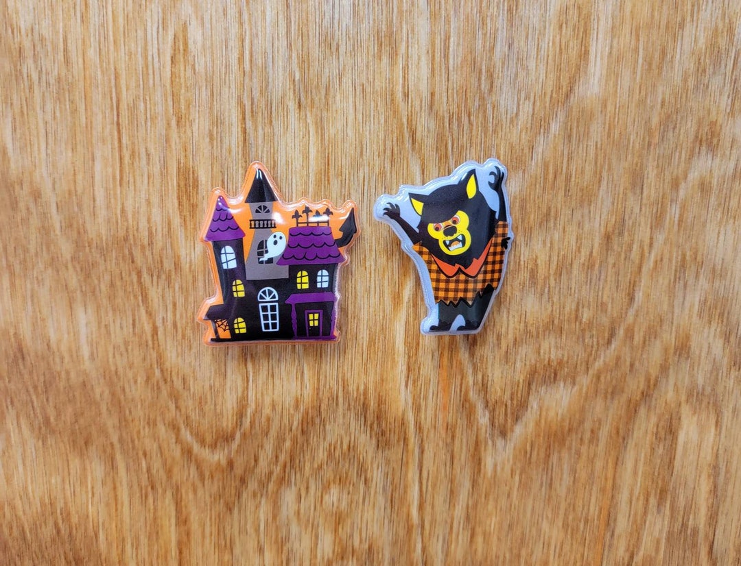 Halloween X-ray Markers, Haunted House, Werewolf, Radiology Initials - Etsy