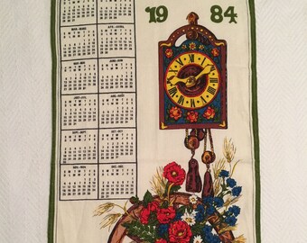 1984 calendar | Etsy