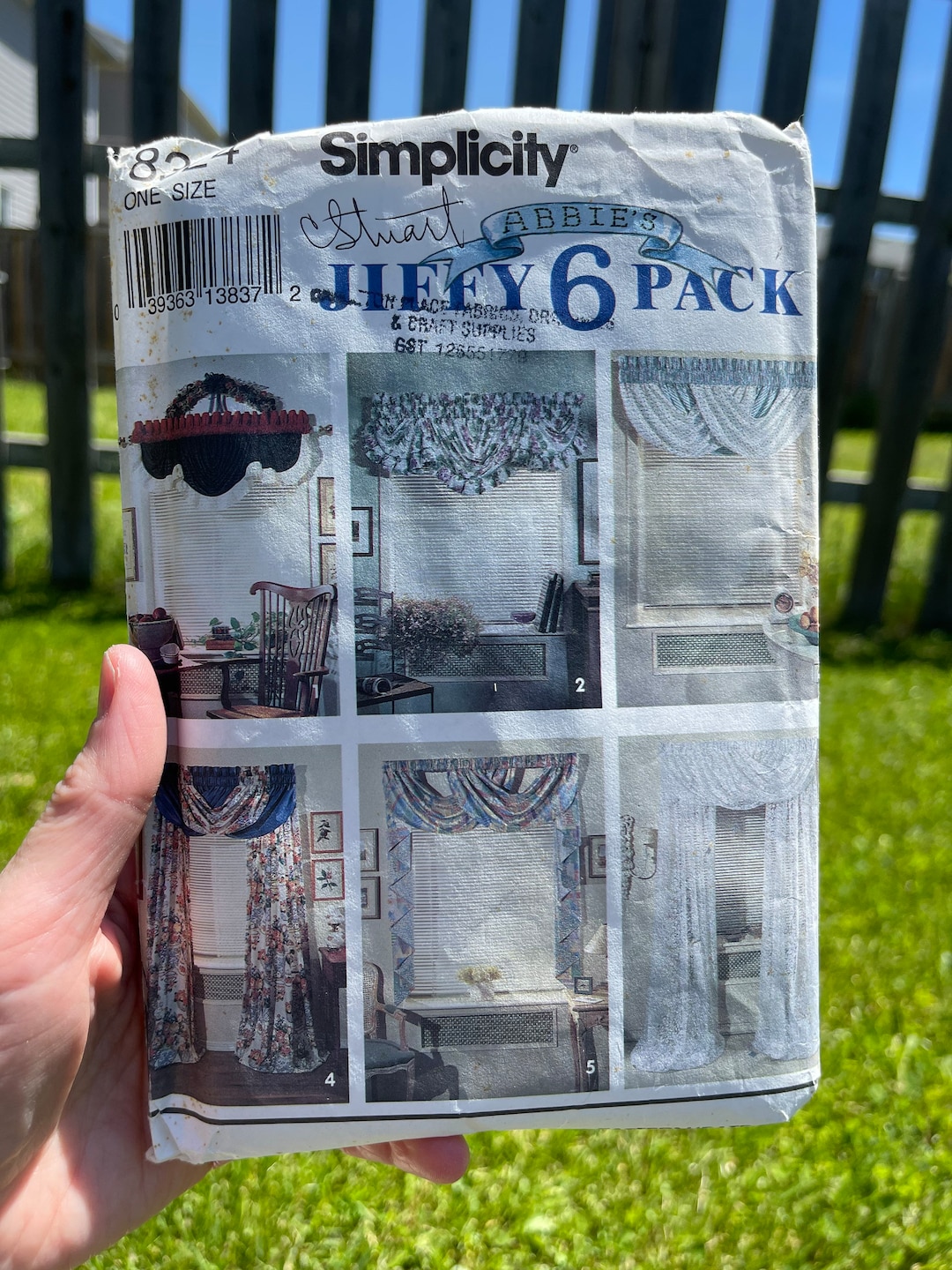 Vintage Simplicity Abbies Jiffy 6 Pack Window Treatments Sewing Pattern ...