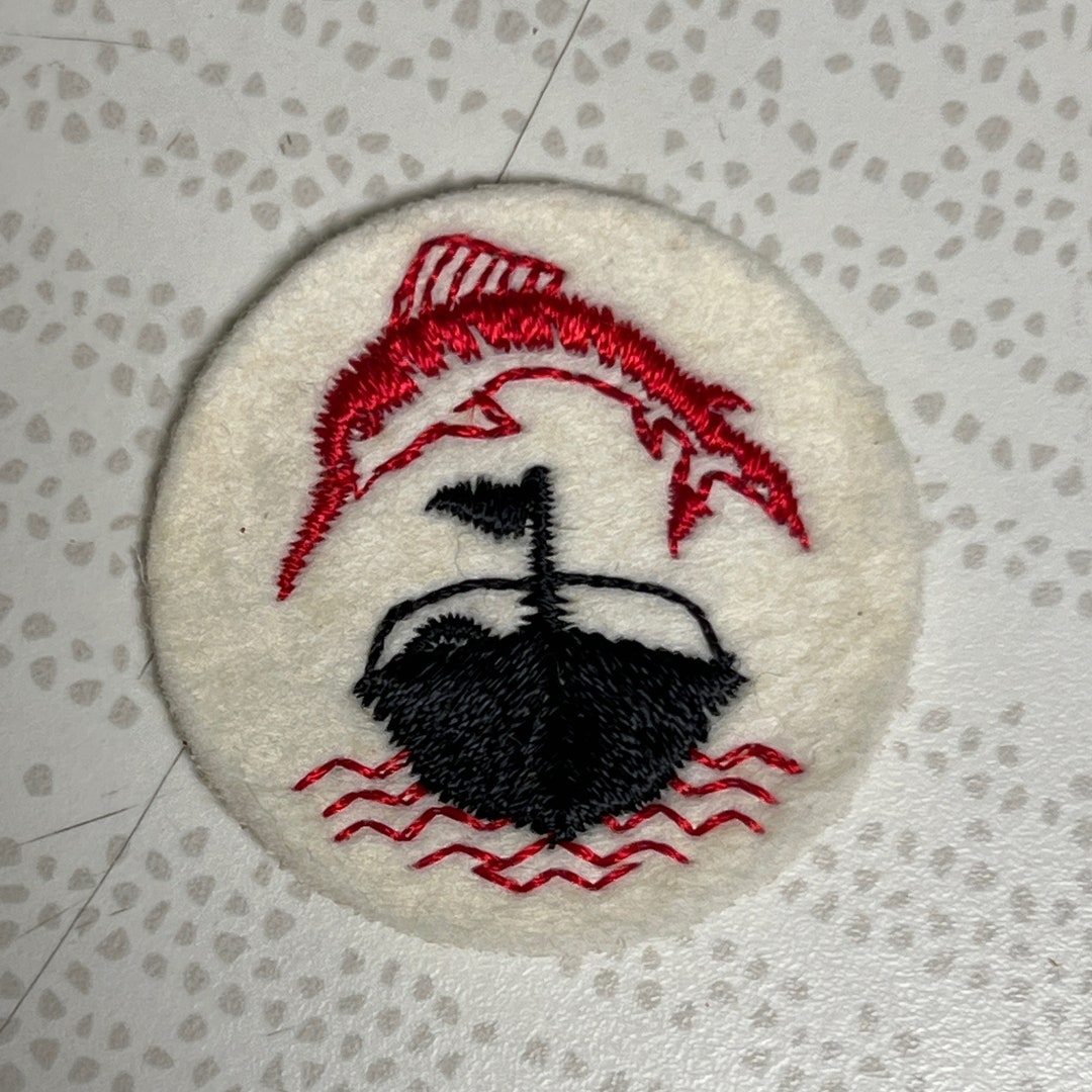 Vintage Fishing Swordfish Fish Embroidered Sew on Patch / Cool Travel ...