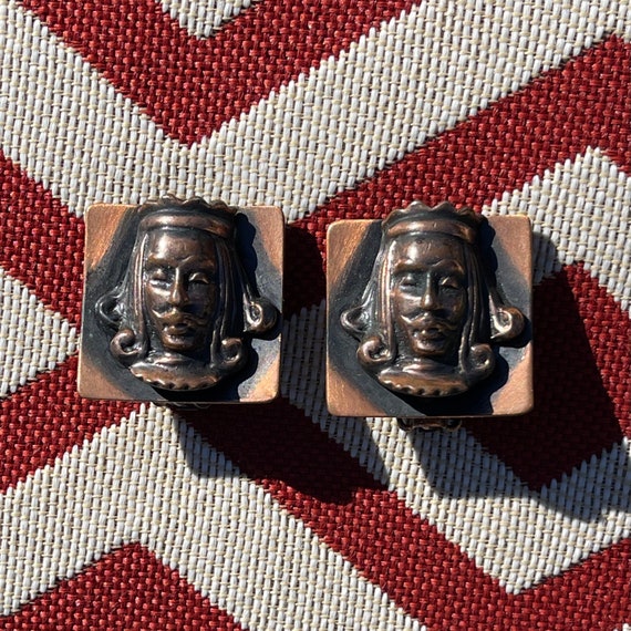 Vintage Copper Playing Card King Kings Highest Rankin… - Gem