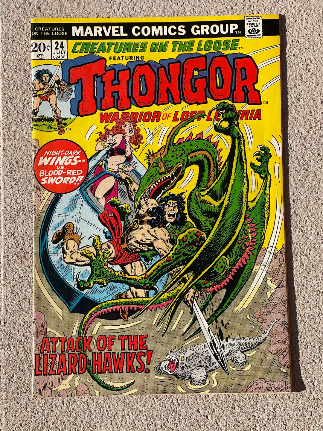 Creatures on the Loose Featuring Thongor Warrior of Lost Lemuria NO. 24 ...