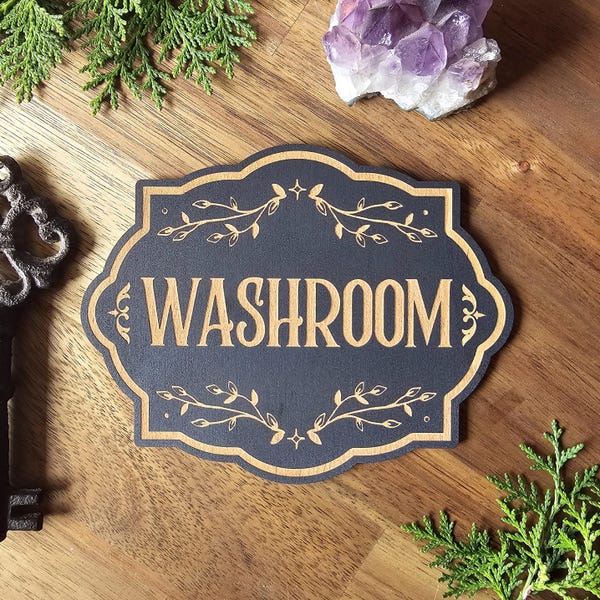 Buy Washroom Sign Online In India - Etsy India