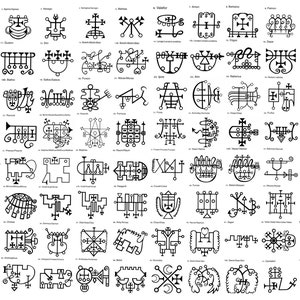 Ars Goetia Tiles // 72 Demon Sigils // Magickal Wares - Etsy