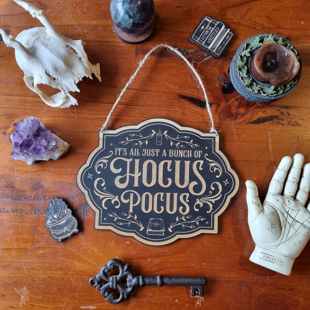 Hocus Pocus Sign // Halloween Witchy Magickal Decor Sign - Etsy