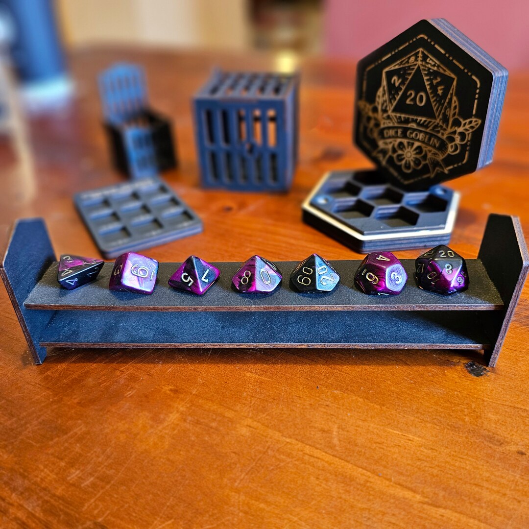 Dice Display Rack // Dice Set Holder Stand Shelf - Etsy