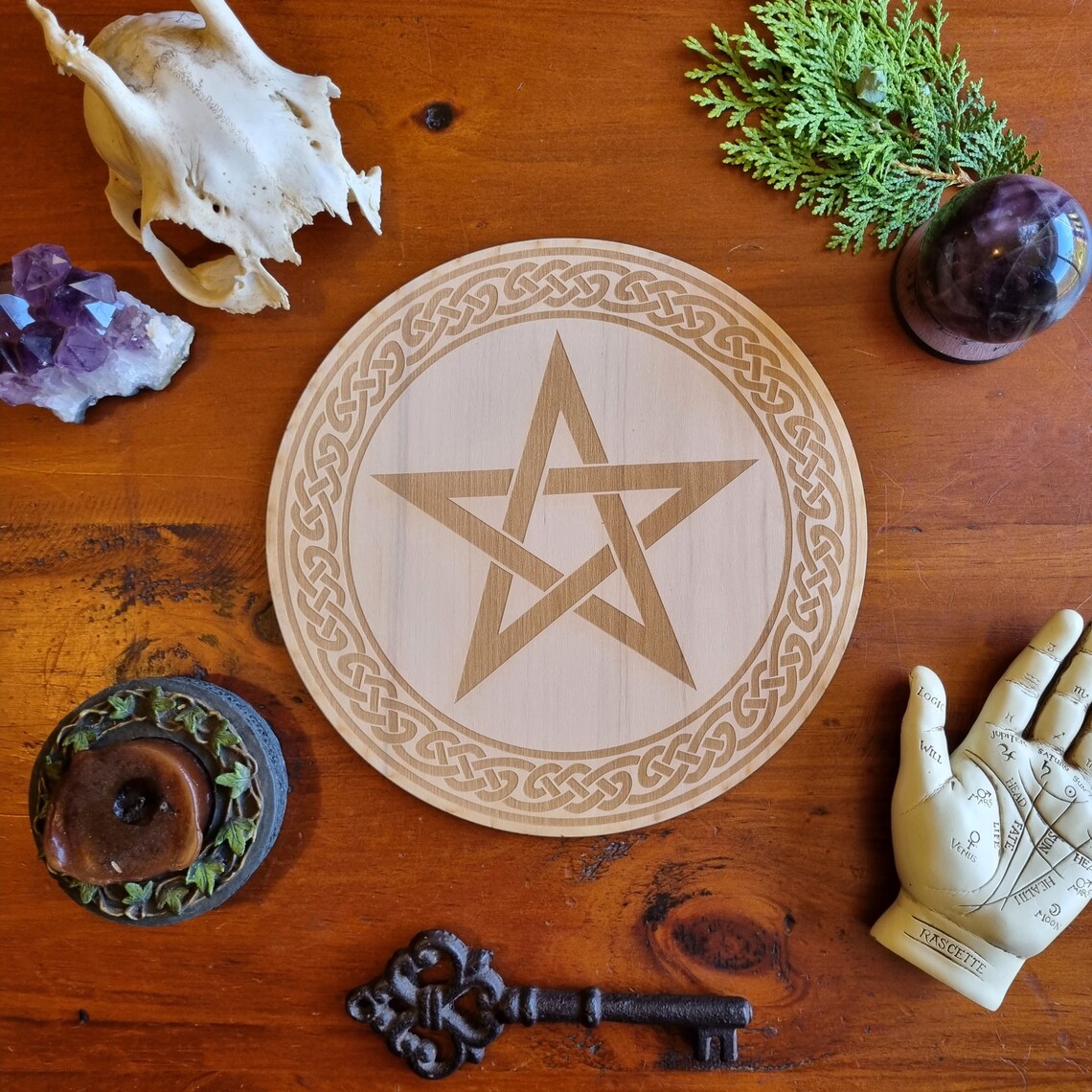 Pentagram Altar Tile // Magickal Decor | Etsy Australia