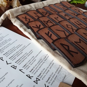 Futhark Rune Set // Laser Engraved Runes // Norse Viking Divination ...