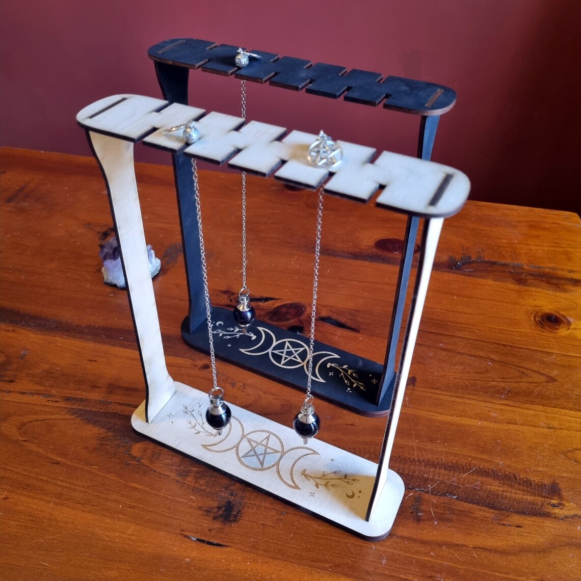 Pendulum Display Stand // Simple Laser Cut Stand - Etsy UK