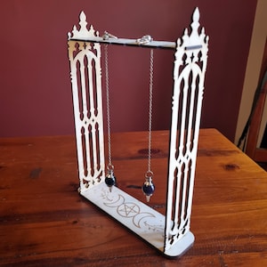 Gothic Pendulum Display Stand // Elegant Laser Cut Stand - Etsy