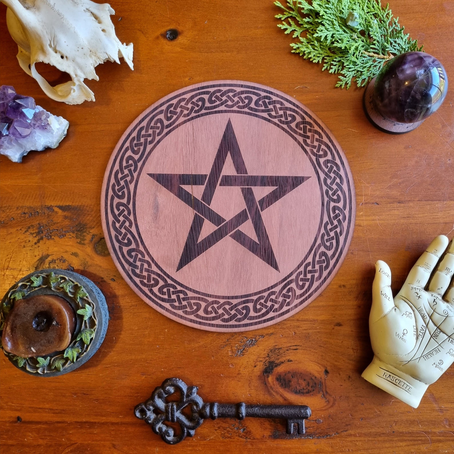 Pentagram Altar Tile // Magickal Decor | Etsy Australia