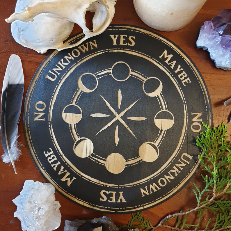 Wooden Pendulum Board // Moon Phase Board // Laser Engraved | Etsy