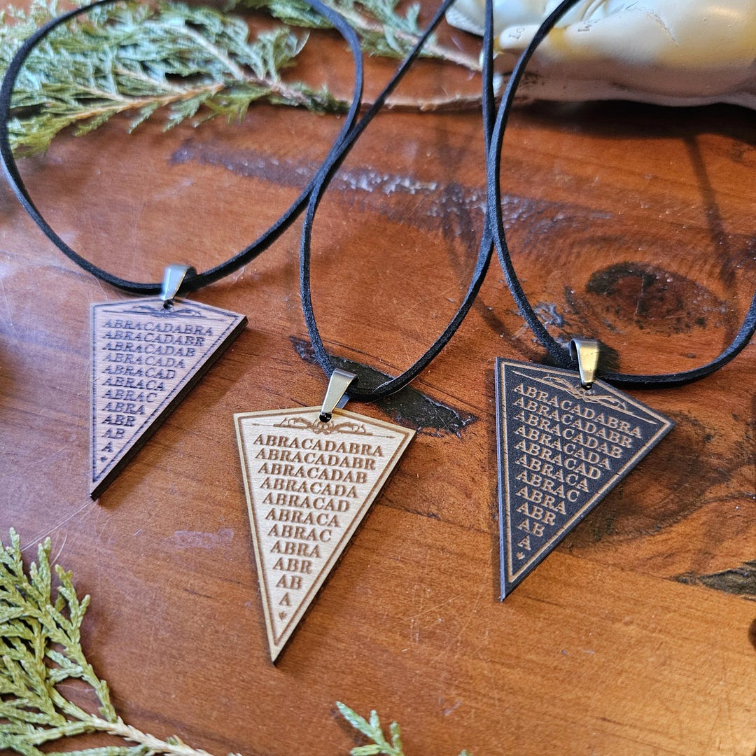Abracadabra Talisman Necklace // Occult Witchy Gothic Jewellery - Etsy