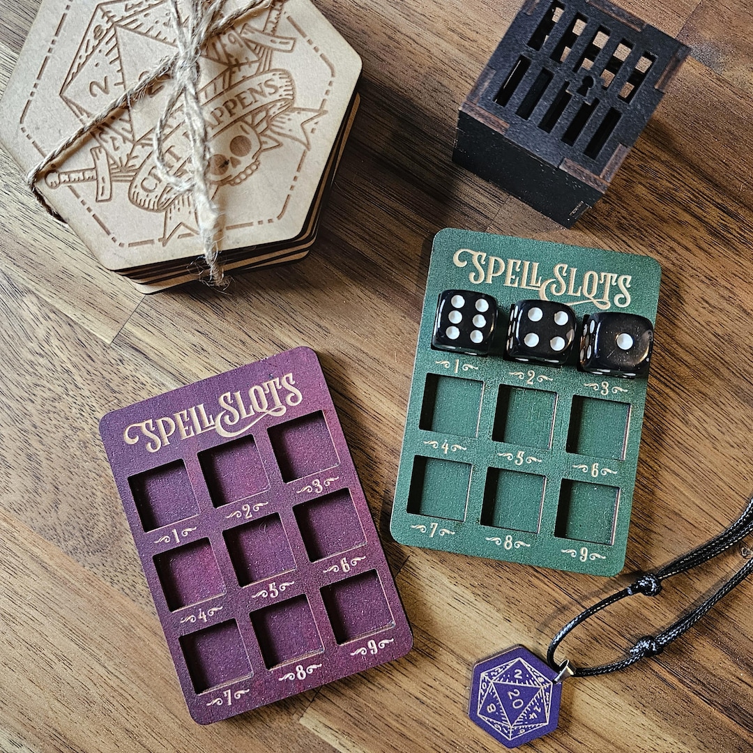 Spell Slot Tracker // D&D Pathfinder Spell Counter - Etsy