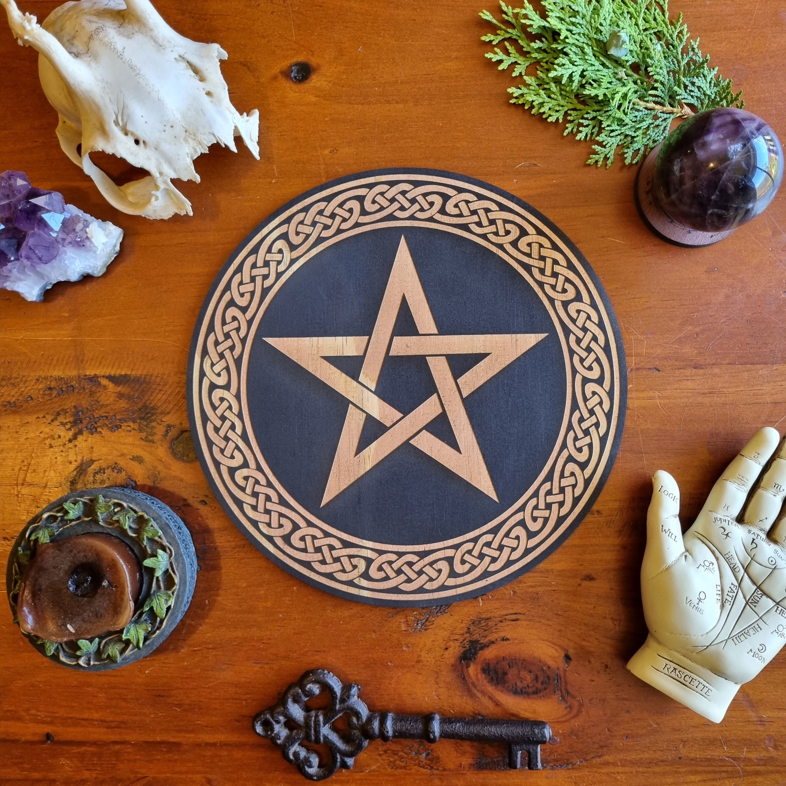 Pentagram Altar Tile // Magickal Decor | Etsy Australia