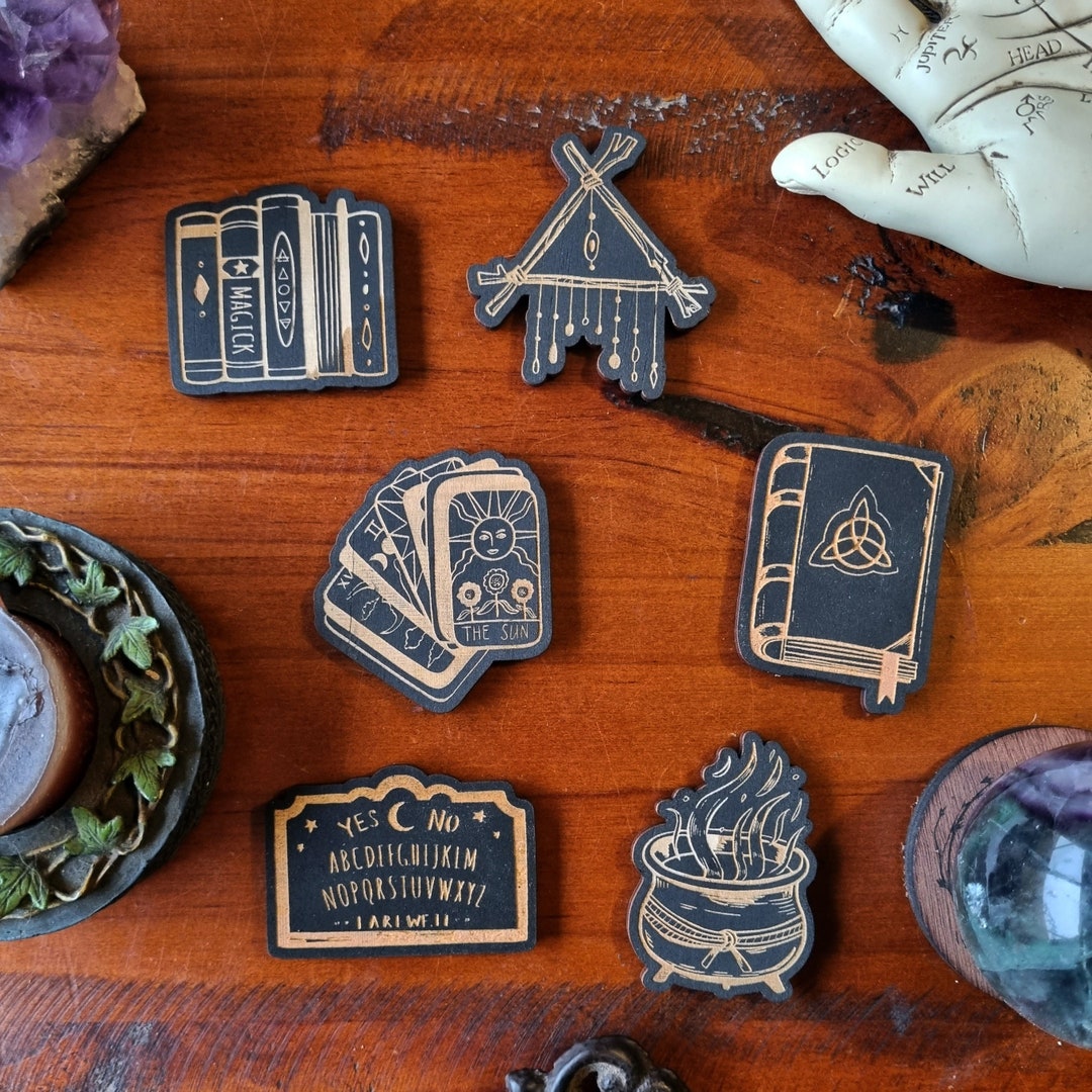 Magickal Magnet Set // Halloween Witchy Occult Homewares - Etsy