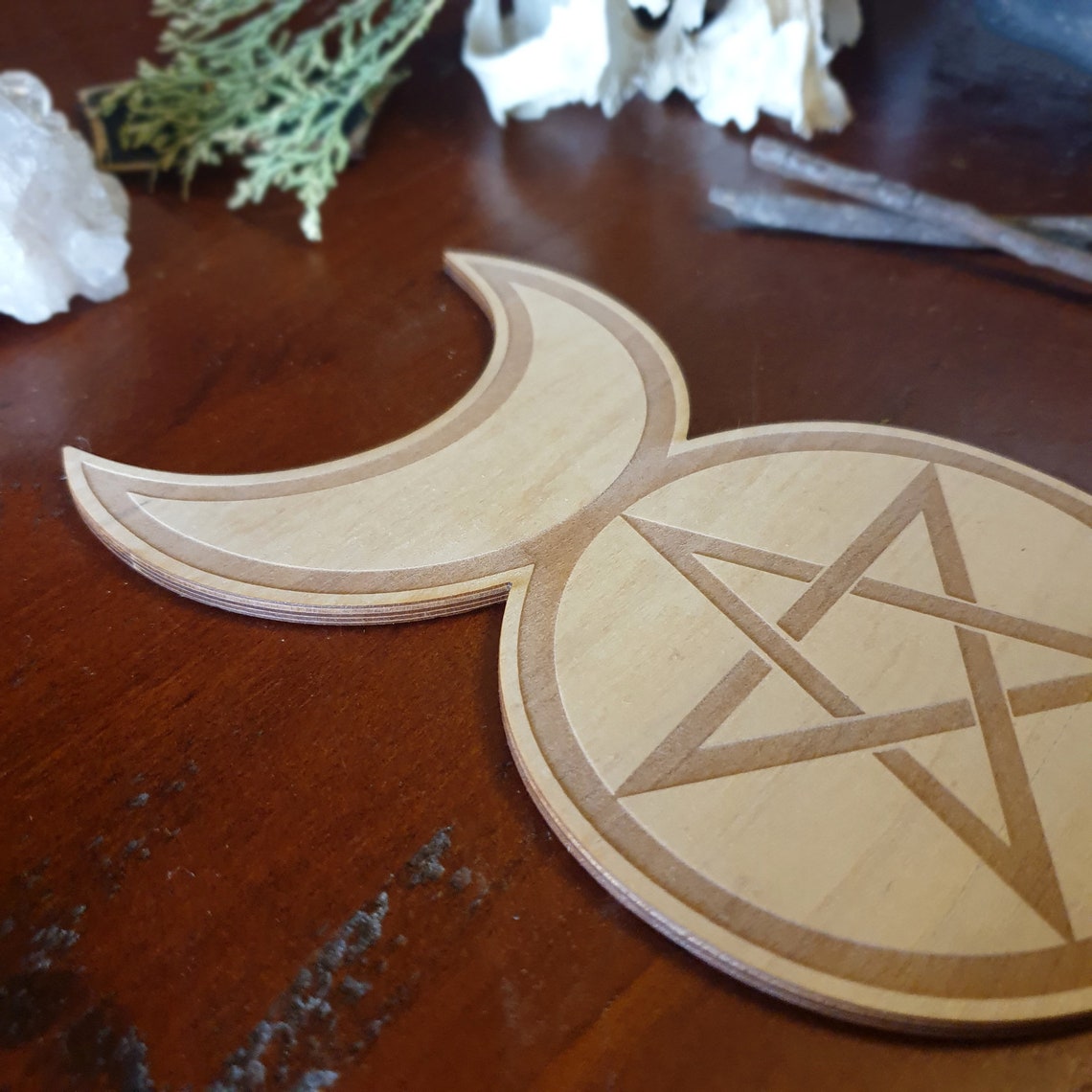 Horned God Altar Tile // Magickal Decor - Etsy Australia