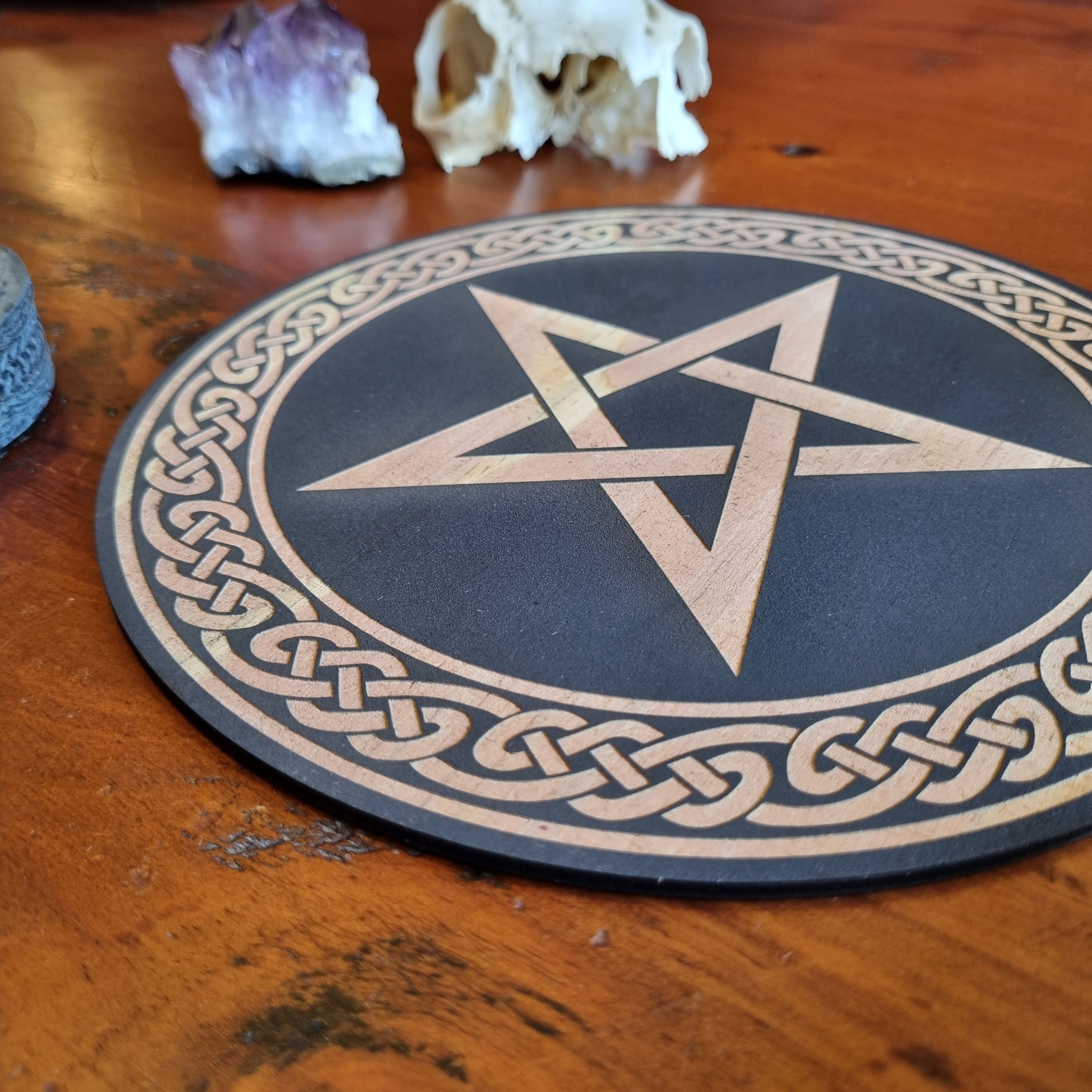 Pentagram Altar Tile // Magickal Decor | Etsy Australia