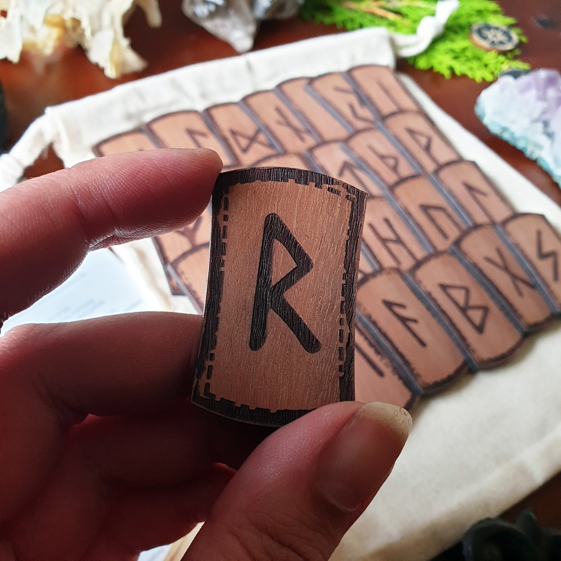 Futhark Rune Set // Laser Engraved Runes // Norse Viking - Etsy Canada